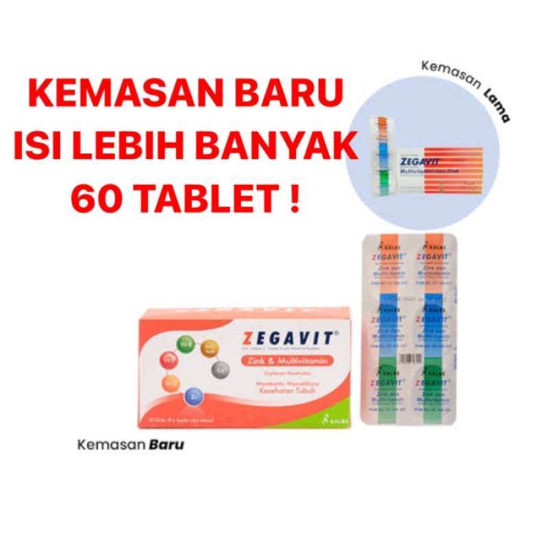 Jual Zegavit Multivitamin Dan Zink Isi 50 Tablet Di Seller Anes Medika ...