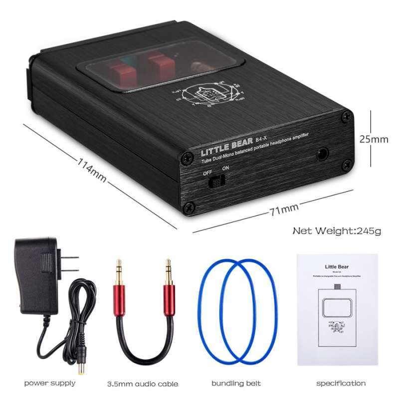 Jual Nobsound Little Bear B4 X / B4x Portable Dual-mono Vacuum Tube Amp ...