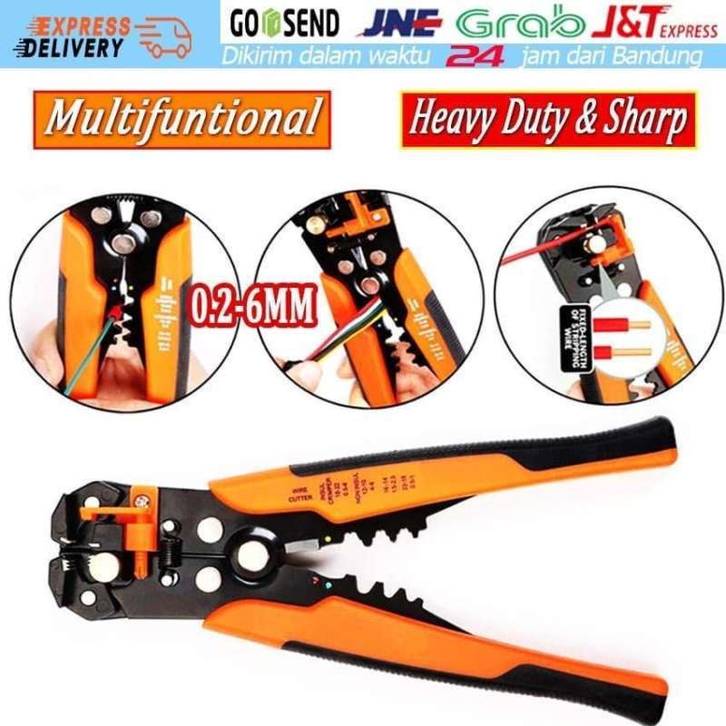 Jual Pengupas Kulit Kabel Lan Utp Wire Pembuka Crimper Wire Tang Potong ...