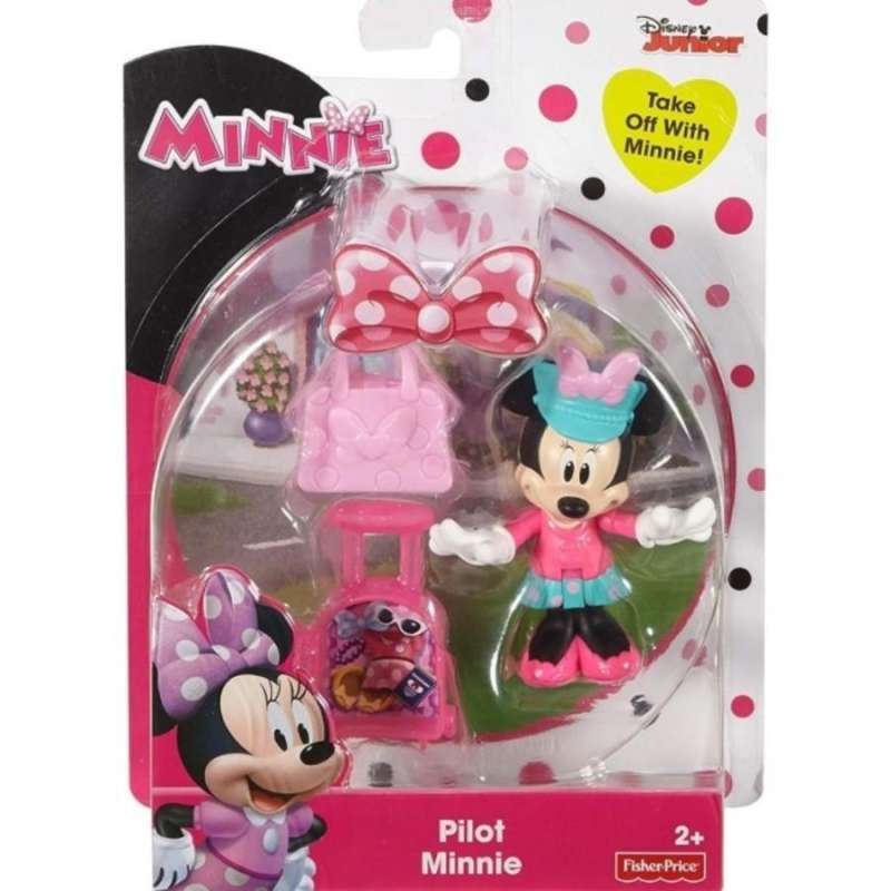 Jual Fisher Price Disney Junior Minnie Mouse Pilot Minnie Figure ...