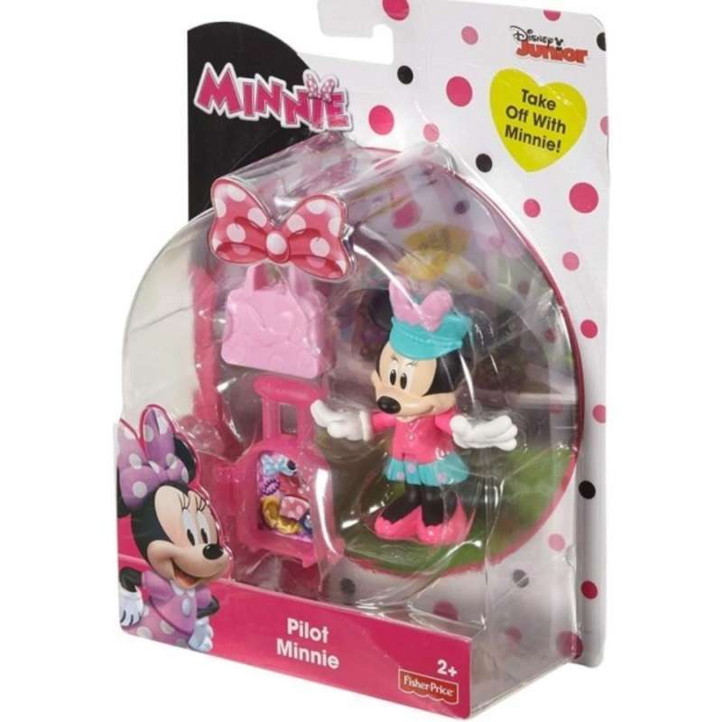 Jual Fisher Price Disney Junior Minnie Mouse Pilot Minnie Figure ...
