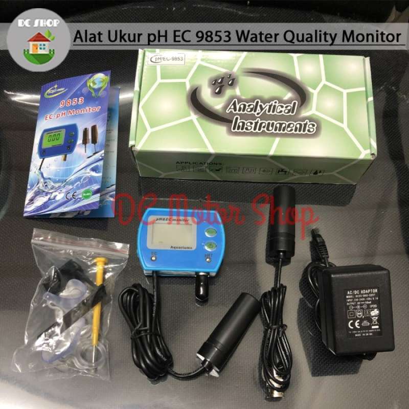 Jual Alat Ukur pH EC 2in1 Water Quality Monitor Meter PH / EC 9853 ...