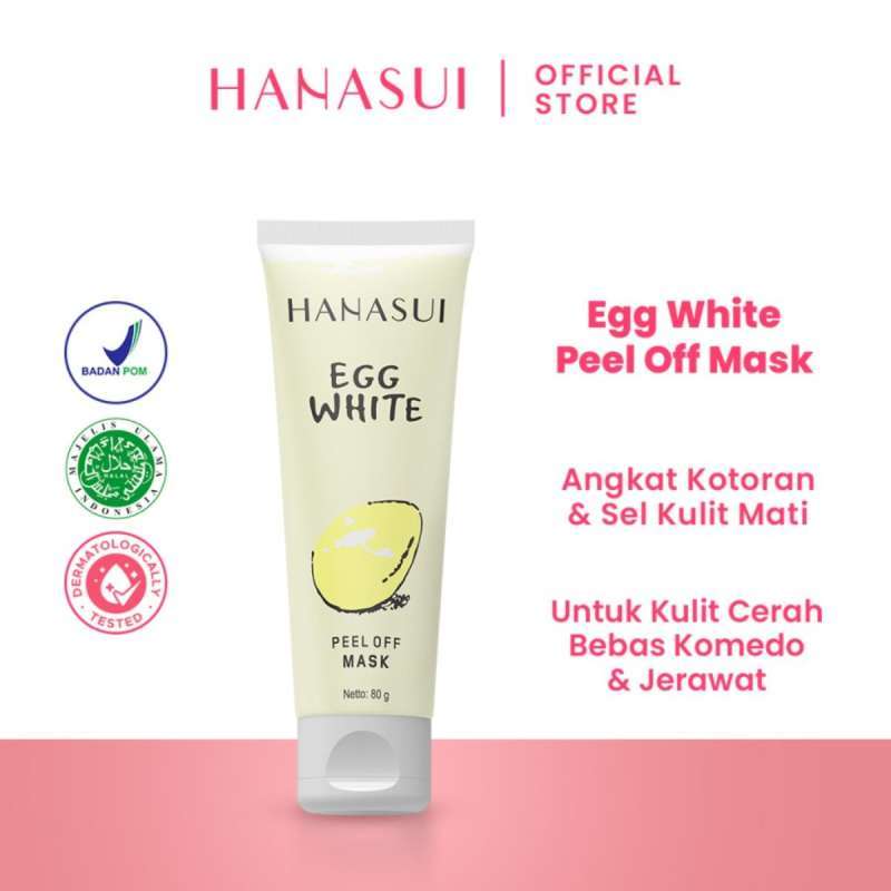 Promo Hanasui Egg White Peel Off Mask Diskon 30% Di Seller Hanasui ...