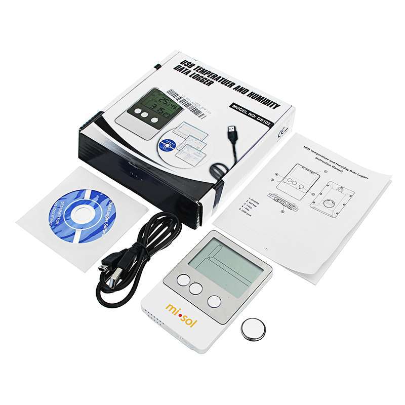 Jual Temperature Humidity Data Logger Misol Ds102 Thermometer ...