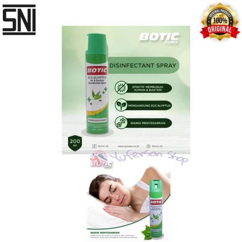 Jual BOTIC Eucalyptus Air and Surface Disinfectant Spray 200 ml di ...