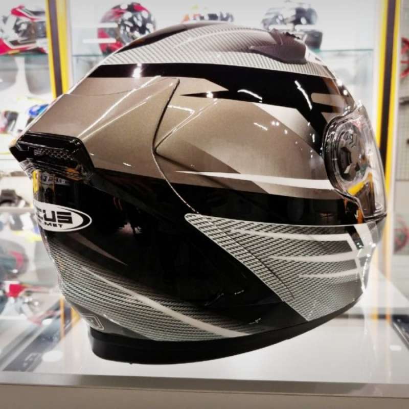 Jual Zeus Zs813 Black An1 Silver | Helm Motor Bikers Full Face Not Kyt ...