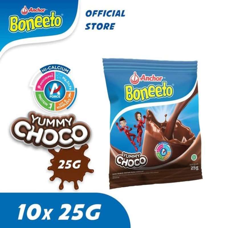 Promo Boneeto Anchor Yummy Choco 10 Sachet x 25 gr Diskon 10% di Seller ...