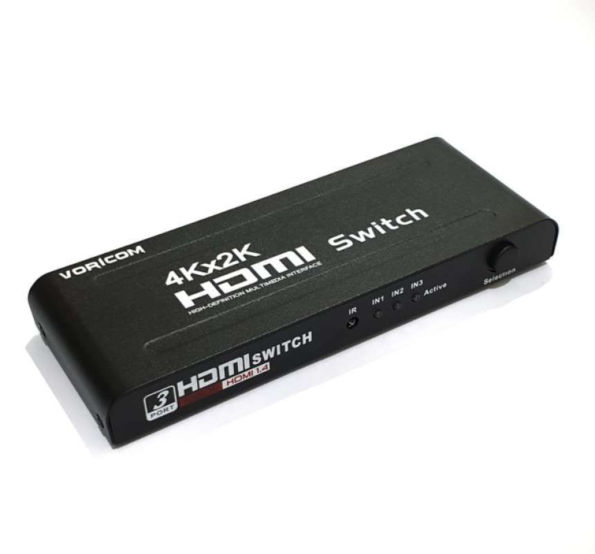 Promo HDMI Switch 1-3 Resolusi 4K Include Power Adaptor Remote switch 3 ...