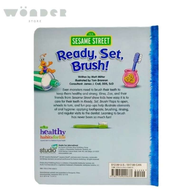 Jual Buku Import-sesame Street Ready, Set, Brush! A Pop-up Book Di ...