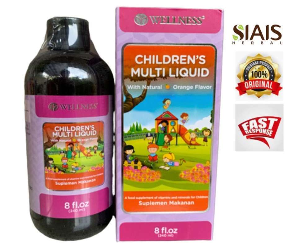 Jual Wellness Children Multi Liquid Isi 240 Ml Vitamin Anak Rasa Jeruk ...
