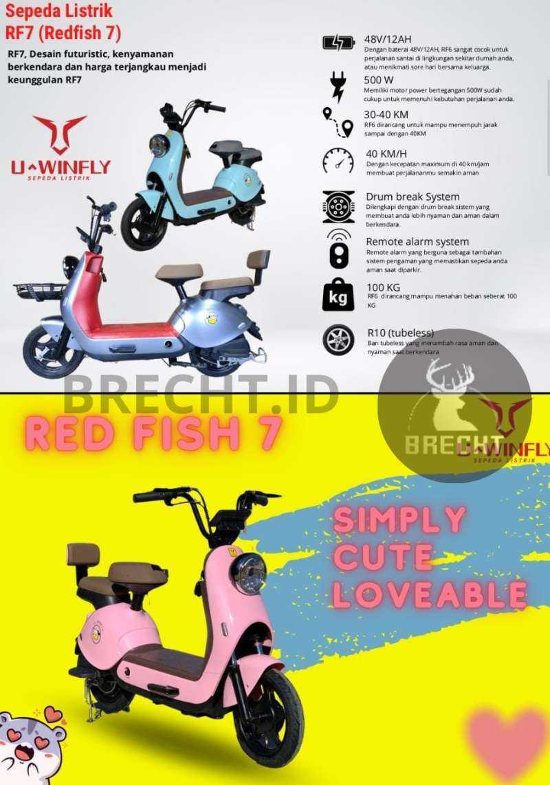 Promo Sepeda Listrik Uwinfly Redfish 7 / Rf 7 Electric Bike Diskon 5% ...