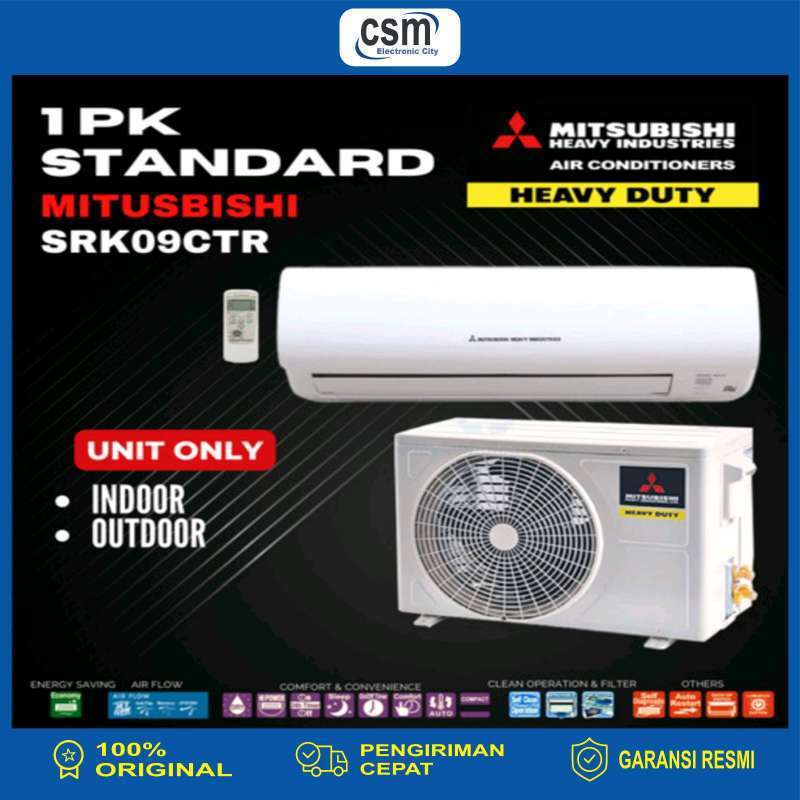Jual Ac Mitsubishi 1 Pk Srk 09 Ctr S3 Ac Split 1 Pk Srk09ctr-s3 Heavy Duty Thailand [indoor ...