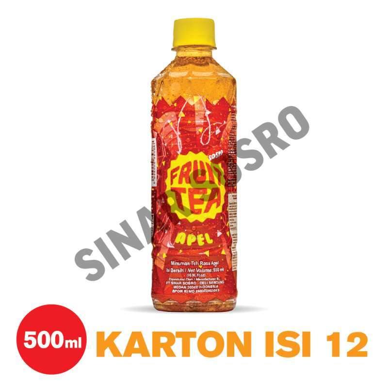 Jual Fruit Tea Sosro Varian Apple [500 Ml/kemasan Botol Pet] Di Seller ...