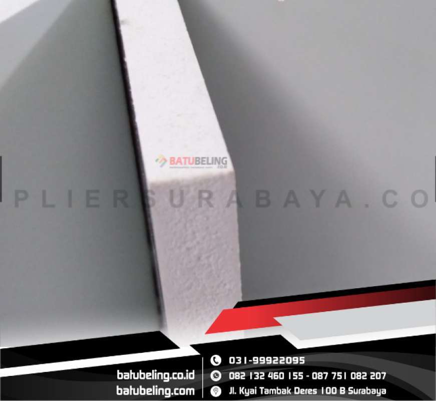 Jual PVC Board 8mm Ukuran 60x120 cm, 60x60 cm, 40x60 cm Standard Ivory ...