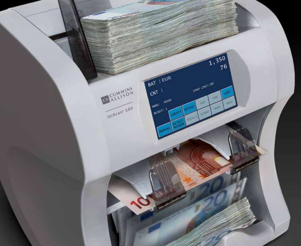 Jual Mesin Hitung & Deteksi & Sortir Uang Cummins Allison Jetscan 150 ...
