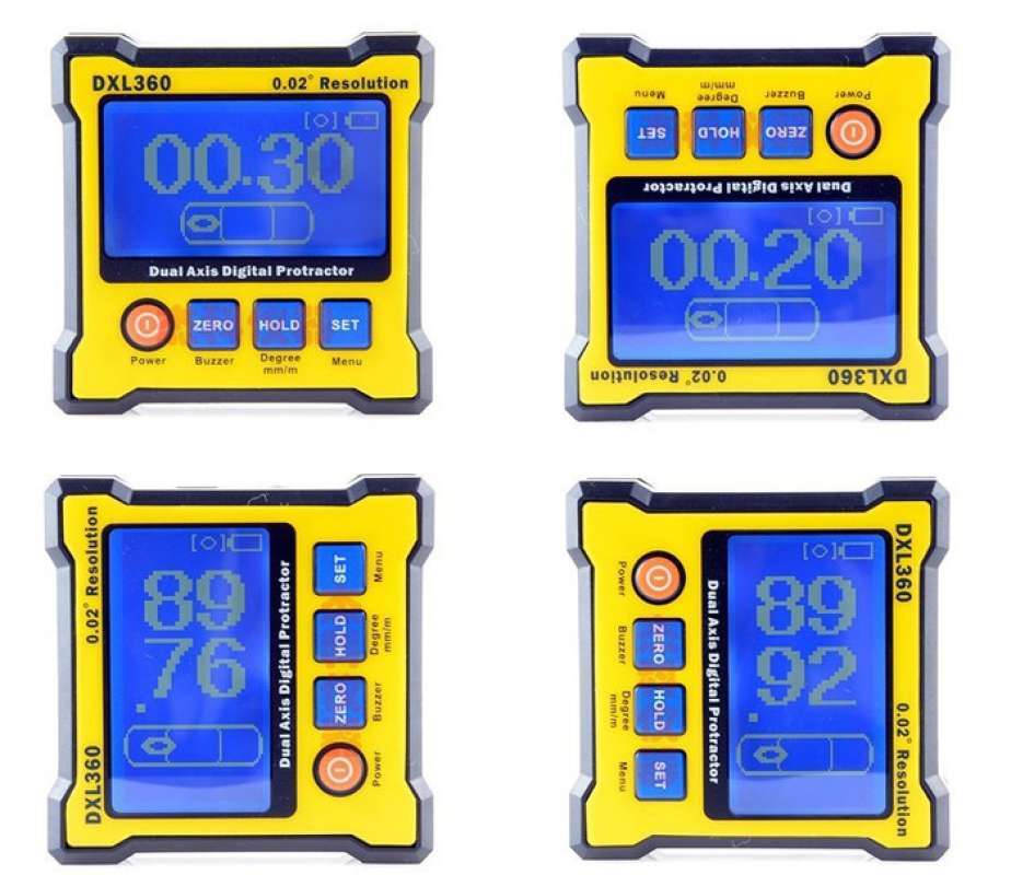 Jual Digital Protractor Dxl-360 Inclinometer Dxl360 Angle Level Axis ...
