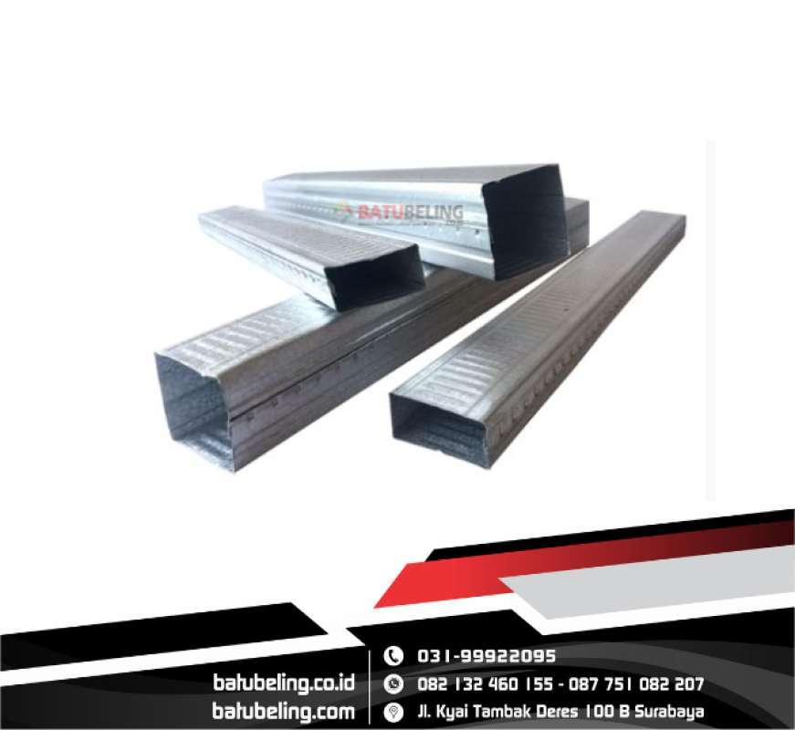 Jual Besi Hollow Galvalum Ukuran 400 cm Pipa Kotak Rangka Plafon ...