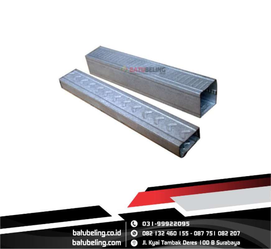 Jual Besi Hollow Galvalum Ukuran 400 cm Pipa Kotak Rangka Plafon ...
