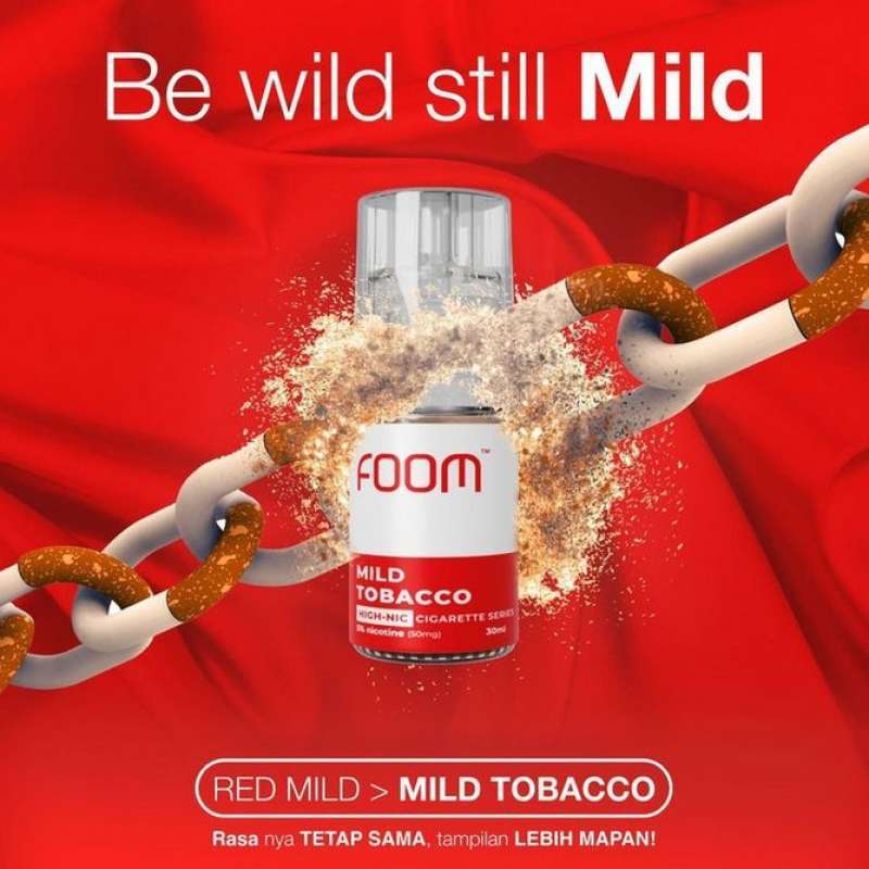 Jual Foom Mild Tobacco Salt Nic 30ML by Foom Lab Global - Liquid Red ...