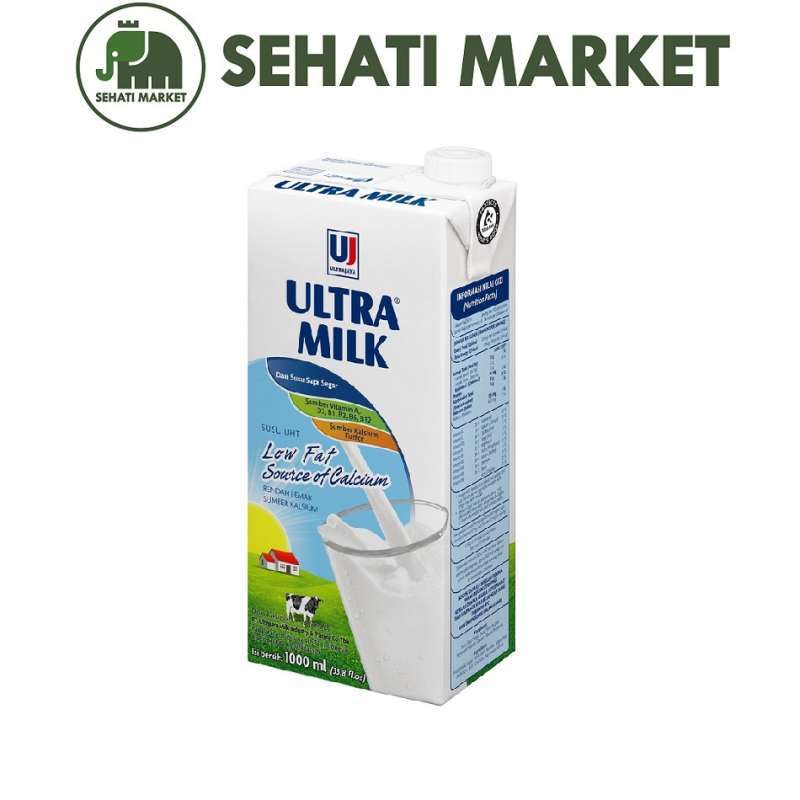 Jual ULTRA MILK SUSU UHT LOW FAT RASA PLAIN 1000ml di Seller Sehati ...