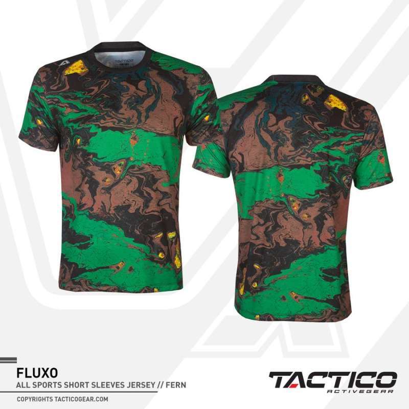 Jual Jersey Olahraga All Sports Merk TACTICO FLUXO fern - LENGAN PENDEK ...