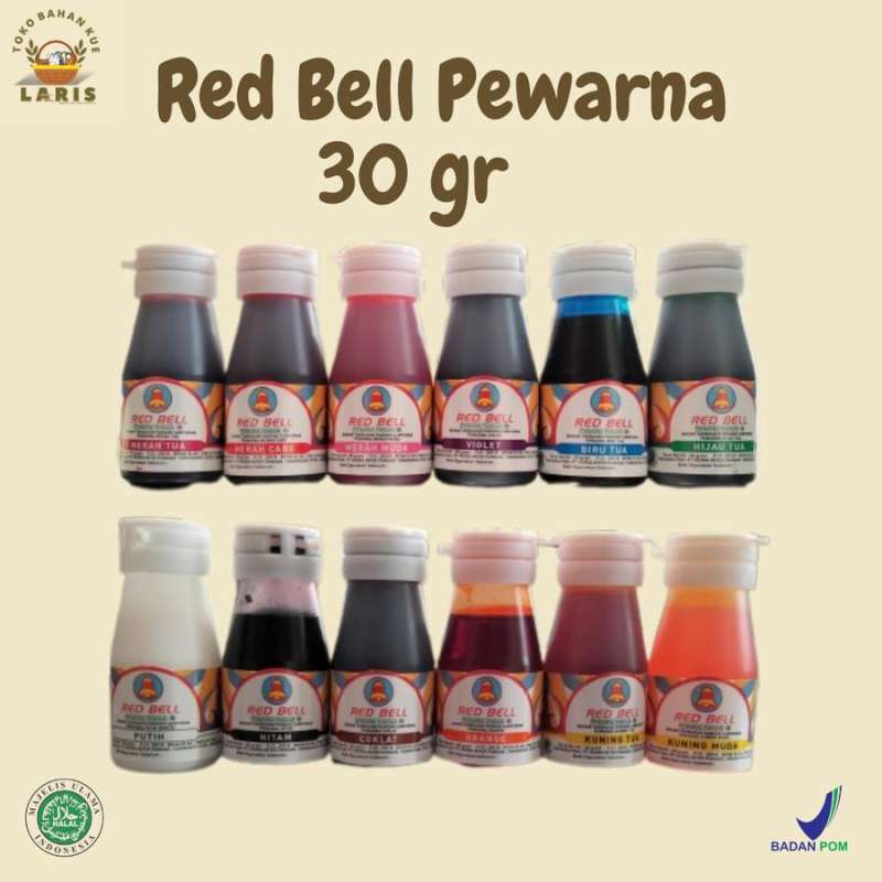 Jual Red Bell Pewarna 30 gr di Seller Tobaku Laris - Sawojajar, Kota ...