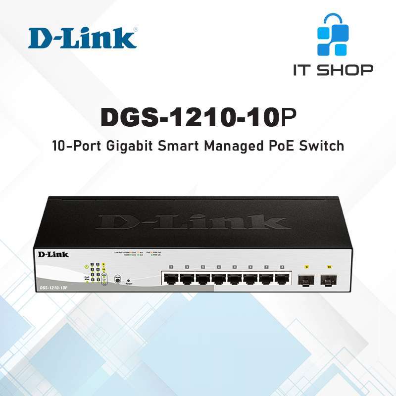 Jual D-Link Switch Hub Managed PoE DGS-1210-10P di Seller IT Shop Store ...