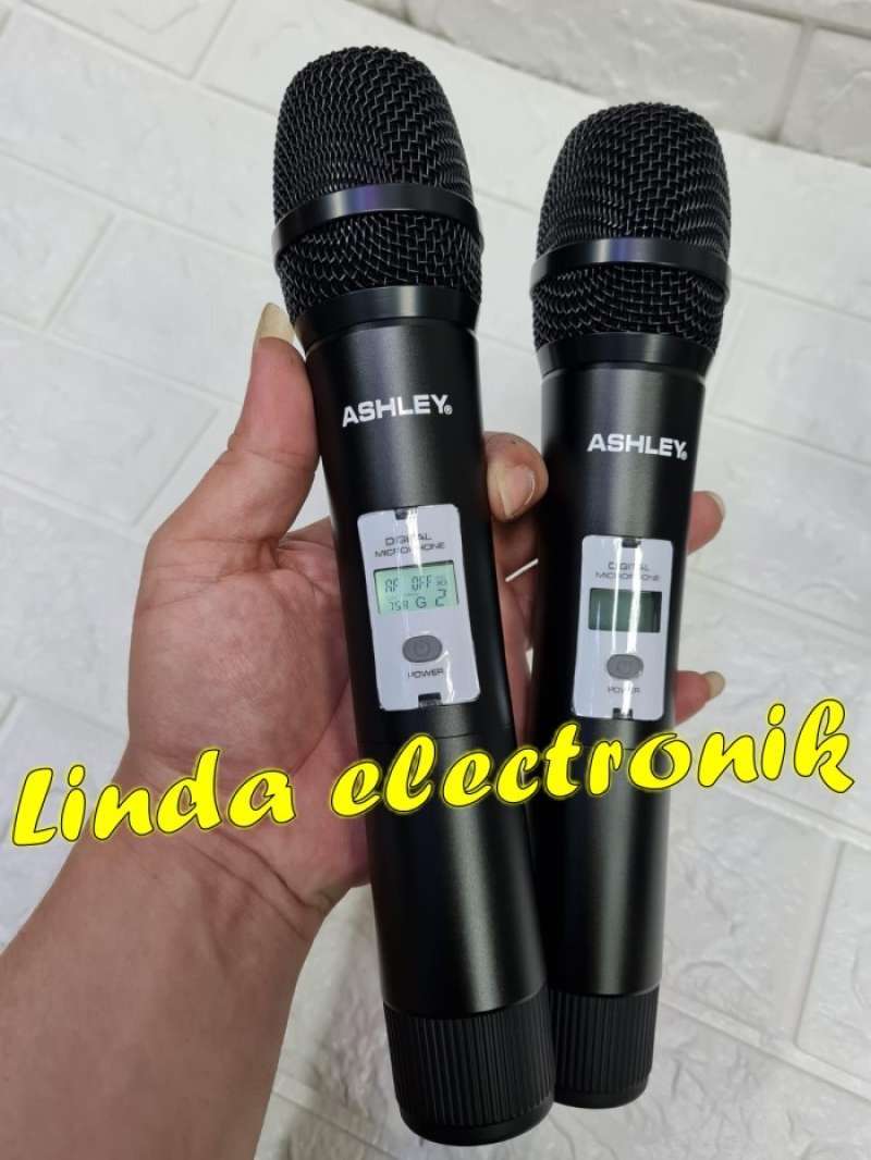 Jual Mic Wireless Ashley Mc Pro Mcpro Uhf Digital Multi Fequency Di ...