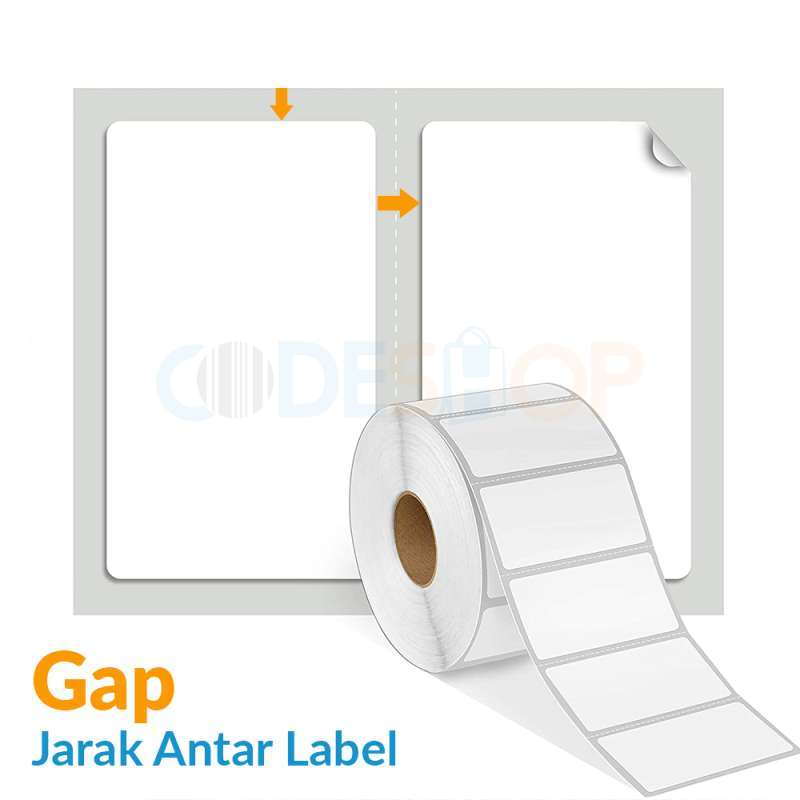 Jual Codeshop Label Thermal 100 X 150 Mm A6 1 Line Core 3 Inch Isi 500 ...