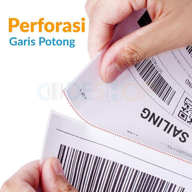 Jual Codeshop Label Thermal 100 X 150 Mm A6 1 Line Core 3 Inch Isi 500 ...