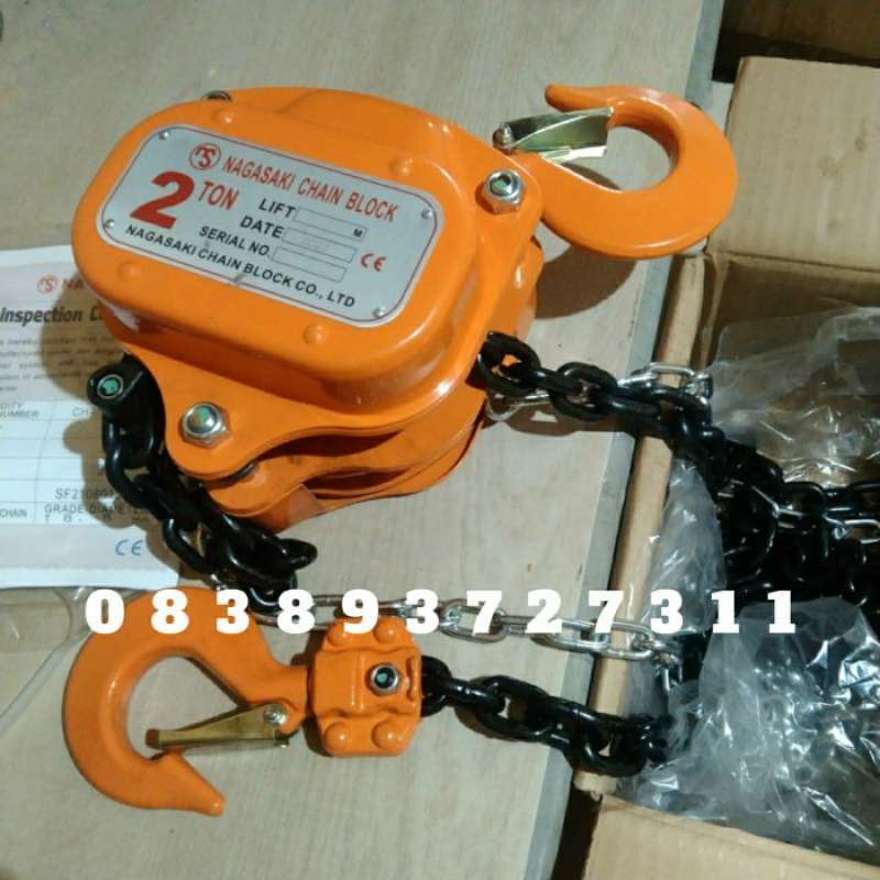 Promo chain block 2 ton × 12 meter nagasaki takel manual Diskon 23% di ...