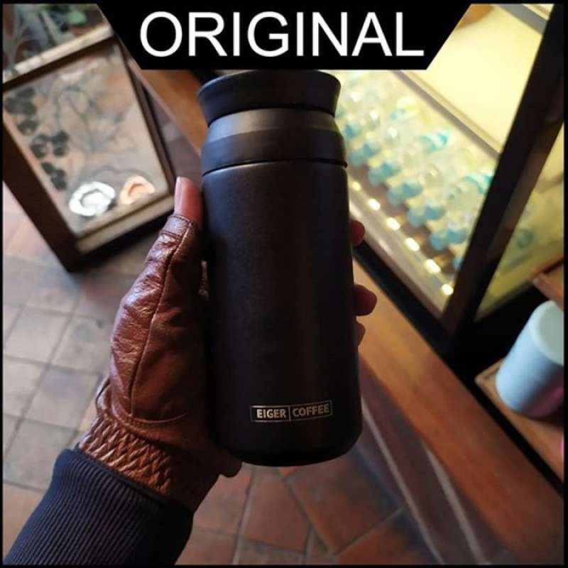 Jual Botol Eiger Coffee Travel Thumbler 350ml Bottol Black Hitam Ori Di ...