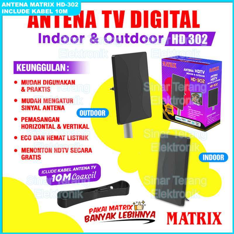 Jual Antena Tv Digital Indoor Matrix Original, Murah & Diskon April ...