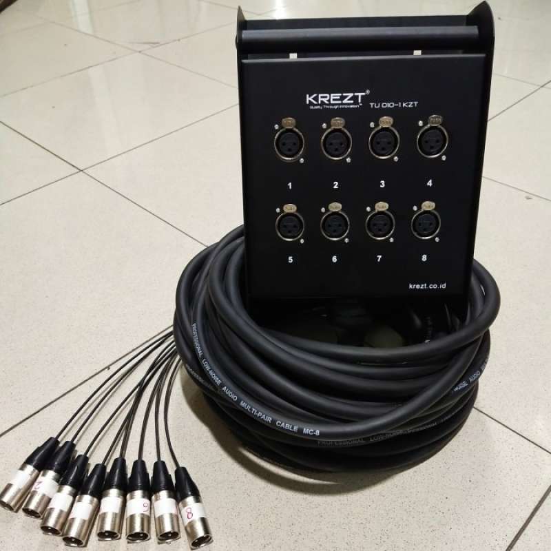 Jual Kabel Snake 8 Channel Komplit + Stage Box Krezt 20 Meter Di Seller ...