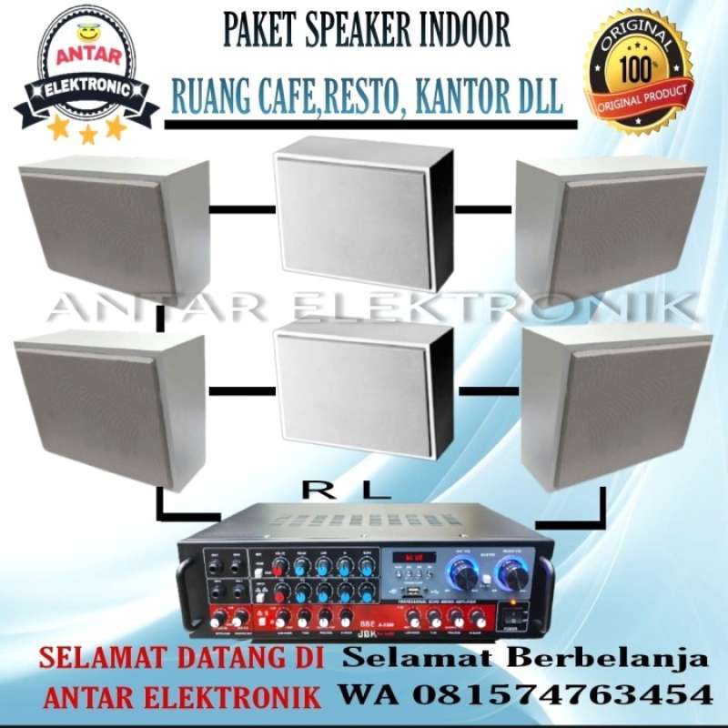 Promo PAKET SPEAKER TOA INDOOR KAFE,KLINIK, KANTOR DLL ( 6 INDOOR ...