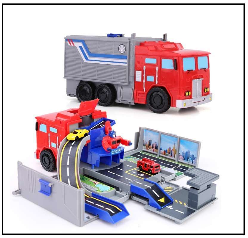 Jual Mainan Anak Robot Bus 2 In1 Robot Bus Transformer Optimus Parking ...