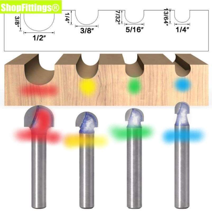 Jual Mata Router Profil Bulat Ujung Kepala Round Nose Cove Bit 3 5 6 10 ...
