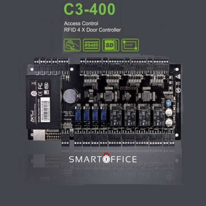 Promo ZKTeco C3-400B Access Control Board, 4 Doors, 4 Wiegand Readers Diskon 33% di Seller Toko ...