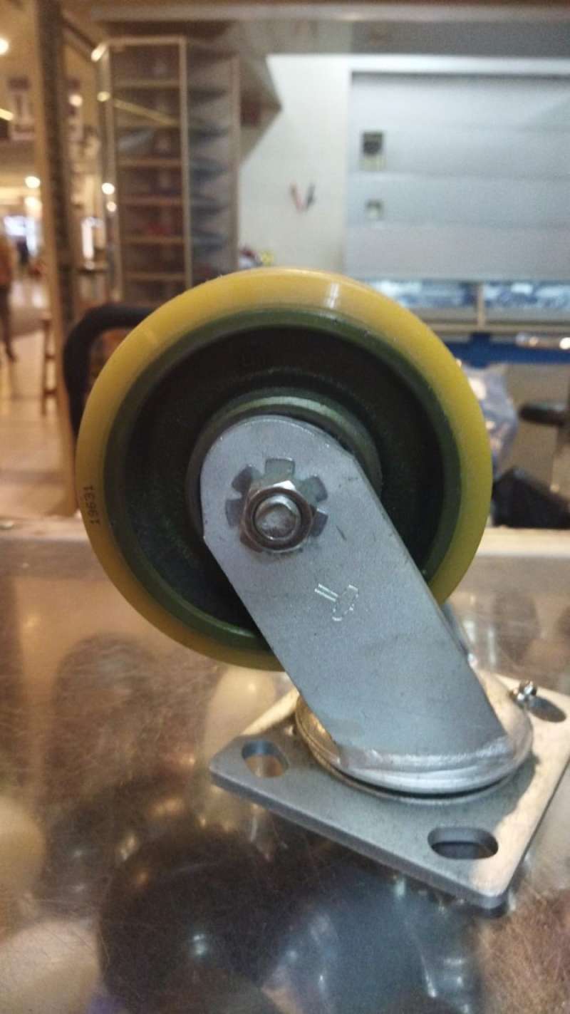Promo Roda Troly / Troli / Trolley PU Hammer CU 6 Plat Rem Diskon 23% ...