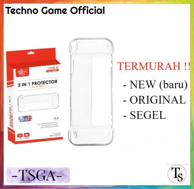 Promo Kjh 3 In 1 Protector Crystal Case Nintendo Switch Oled Diskon 21% ...