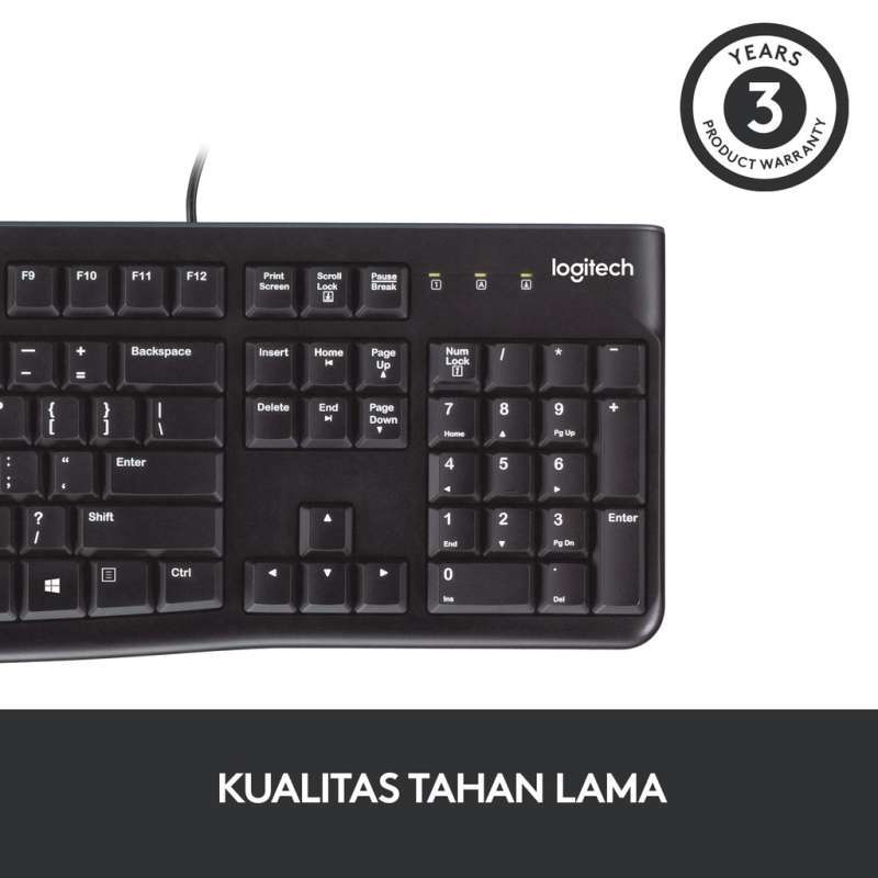 Promo Logitech K120 Keyboard Usb Kabel Original Diskon 2% Di Seller ...