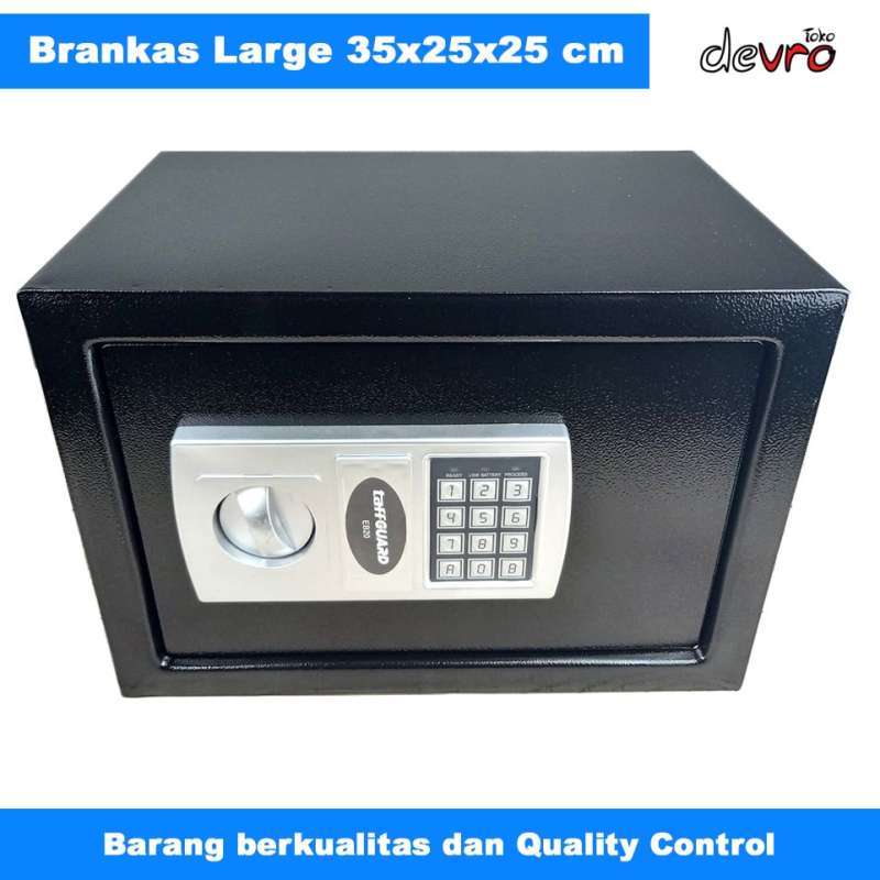 Promo Brankas Besar 35x25x25cm - Kunci Fisik dan Electric Pin Password ...