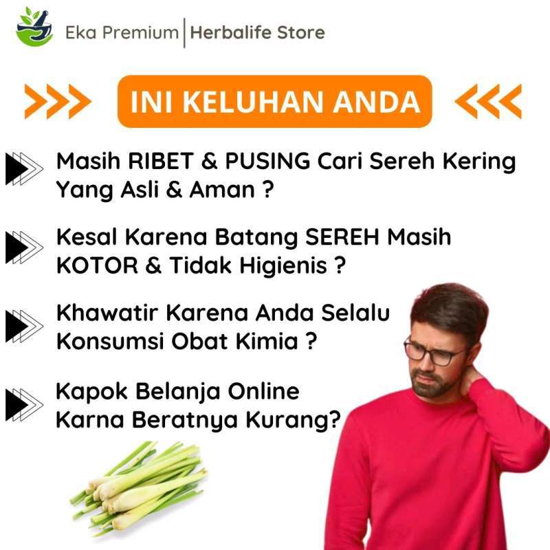 Promo Sereh Kering Batang Serai Wangi Cincang Ramuan Rempah Herbal Jamu ...