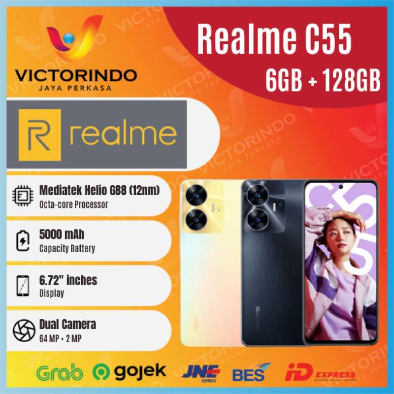 Jual Realme C55 Smartphone ( 6GB + 128GB ) Garansi Resmi di Seller Victorindo Official Store ...