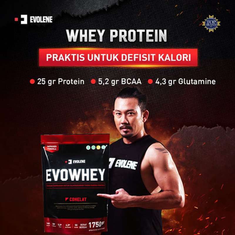 Jual Evolene Whey Protein 50 Sachets 1,9 Kg/ Evo Whey Bpom Dan Halal ...