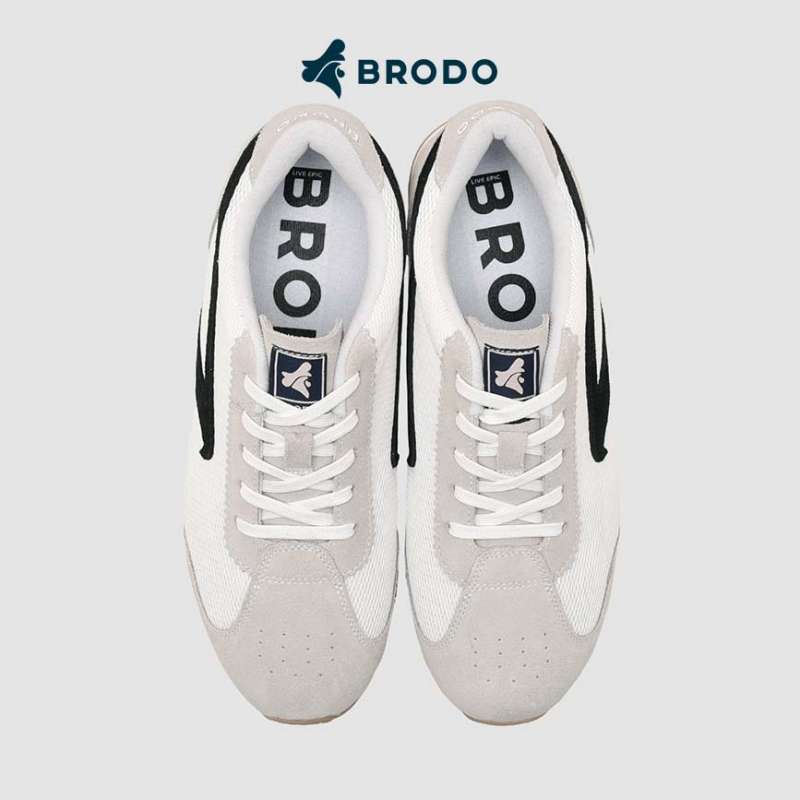 Promo BRODO - Sneakers Corte Jog White-Black GS Diskon 26% di Seller ...