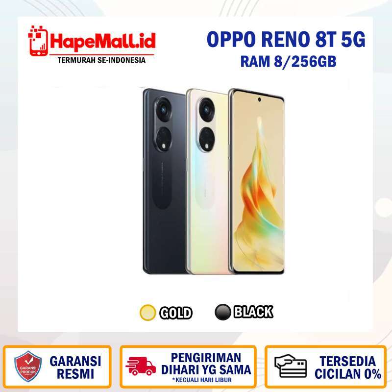 Jual OPPO RENO 8T 5G 8/256 di Seller Hapemall Official Store - Hapemall ...