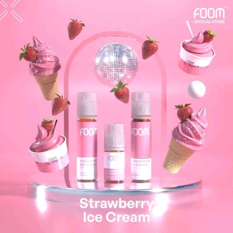Jual Foom Strawberry ice cream 60ml freebase di Seller hexvapestore ...