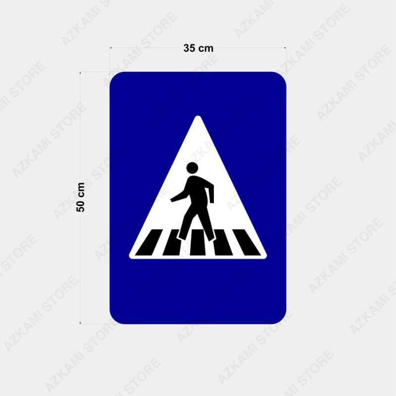 Jual Rambu Jalur Penyebrangan 35cm X 50cm Plat Alumunium Di Seller ...