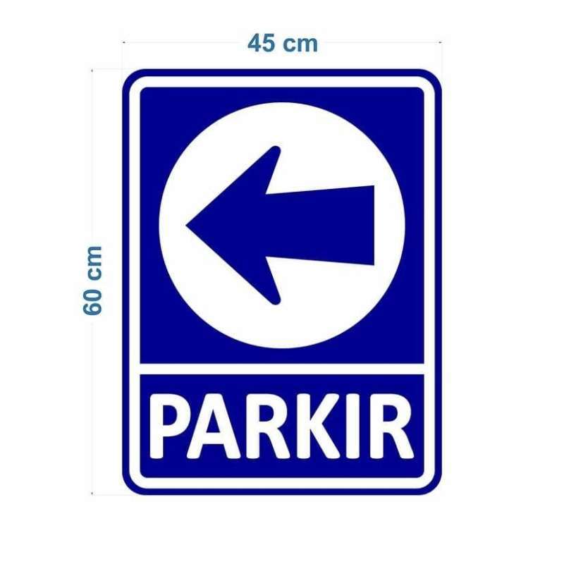 Jual Rambu Plang Petunjuk Parkir 45cm X 60cm Plat Alumunium Di Seller ...